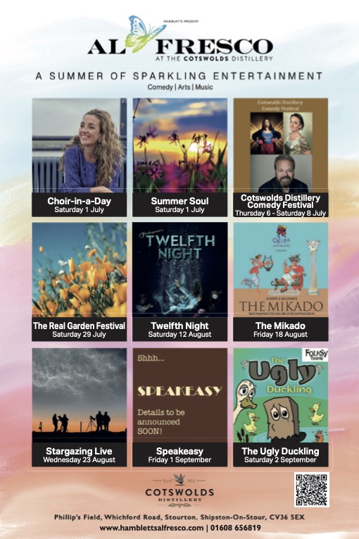 Al Fresco at the Distillery this Summer | Cherington and Stourton Village