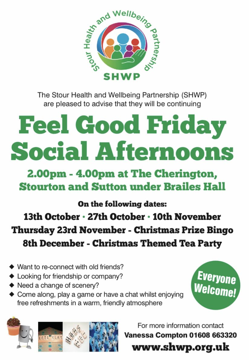 Feel Good Friday Social Afternoons at The Hall | Cherington and ...