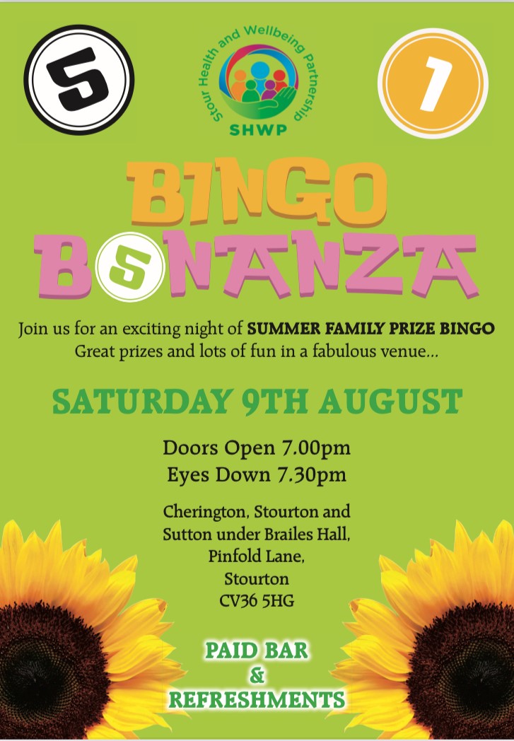 Family Prize Bingo Night at The Hall this Saturday | Cherington and ...